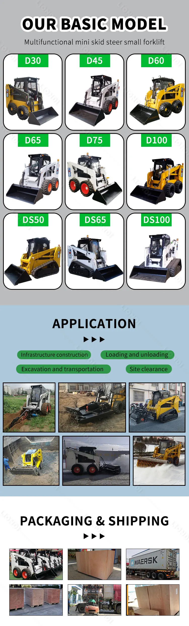 Multi-function Articulated Ride On Mini Skid Steer Cheap Mini Skid ...