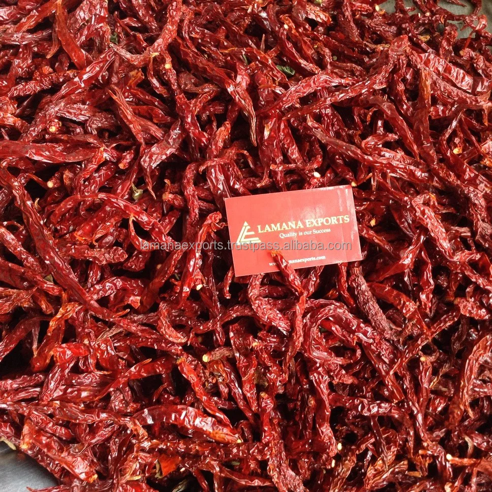 Hot Dry Red Chilli S17 Teja With Stem Indian Chilli Deluxe Quality ...