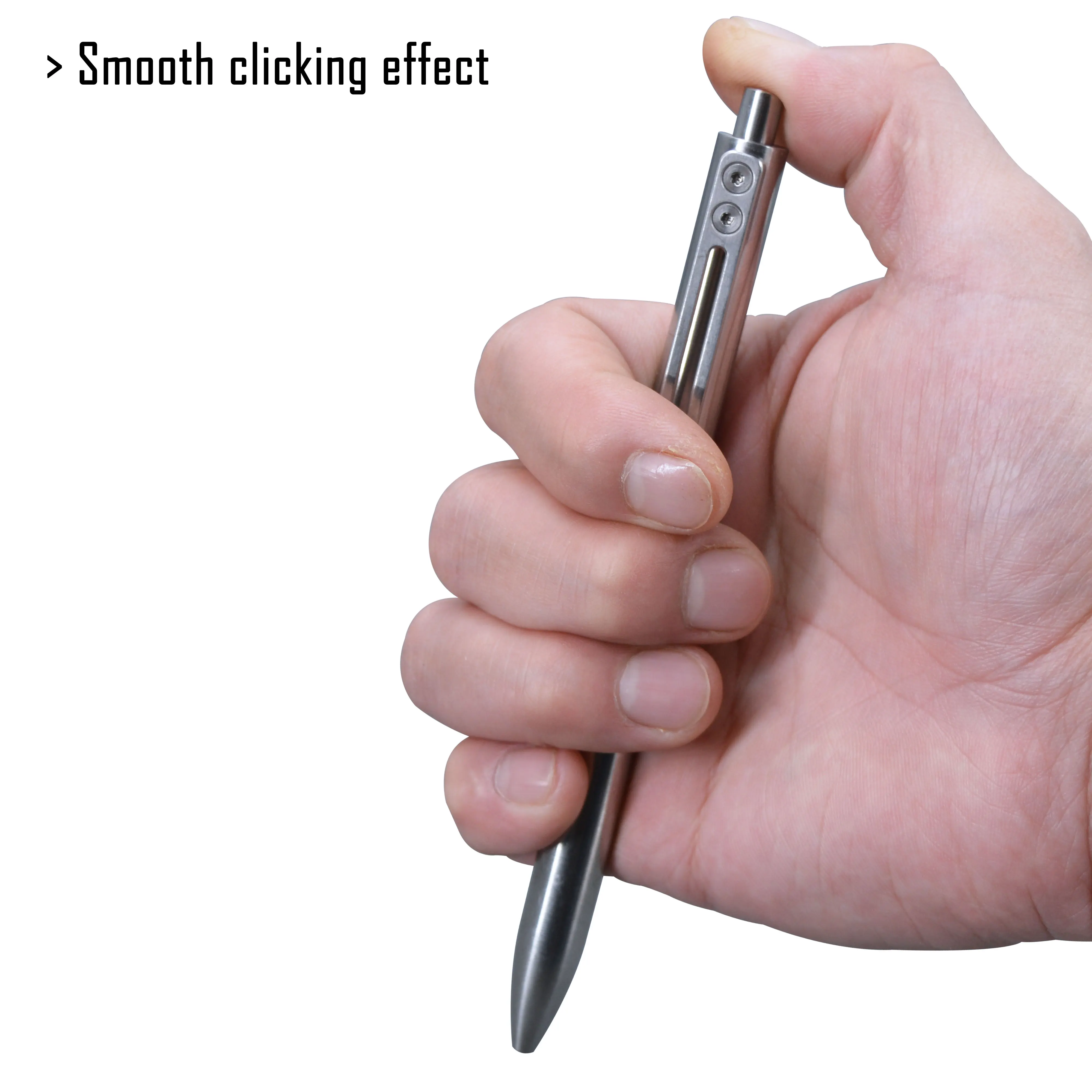 EDC Writing Tactical Pocket Pens Titanium Alloy Survival Click Pen With ...