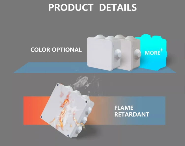 Abs Plastic Electrical Underwater Junction Box Ip67 Clear Cover Pvc ...