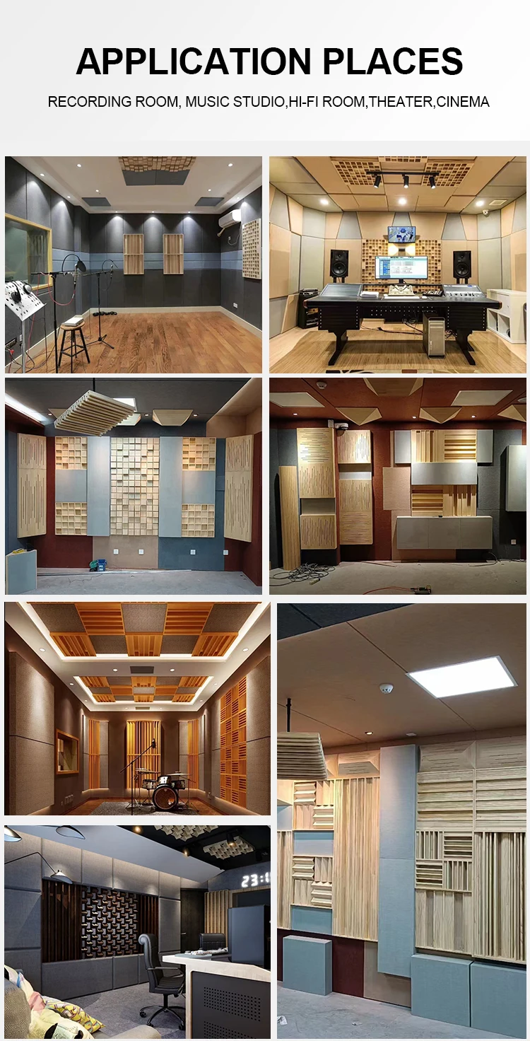 Wood Acoustic Panels - Corner Bass Traps for Audio & Theater