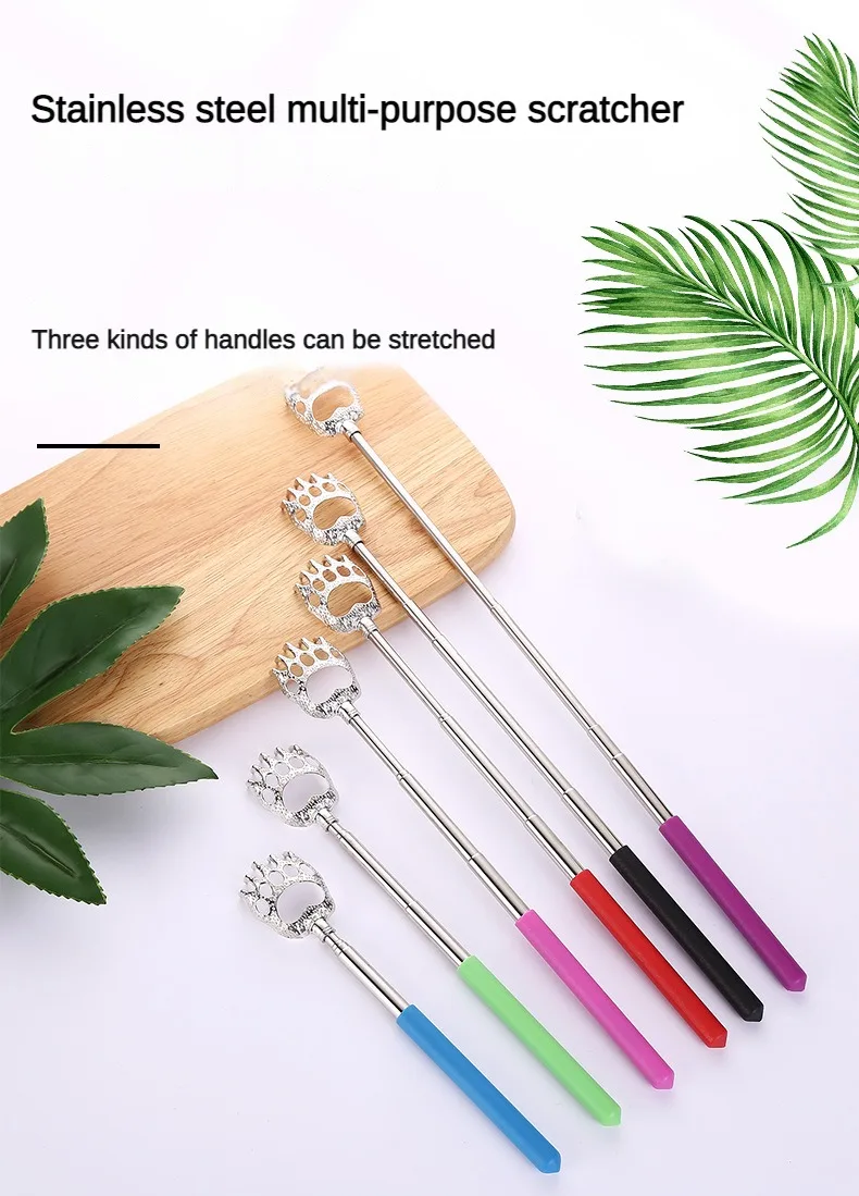 Hot Telescoping Back Scratcher Portable Extendable Telescopic Bear ...