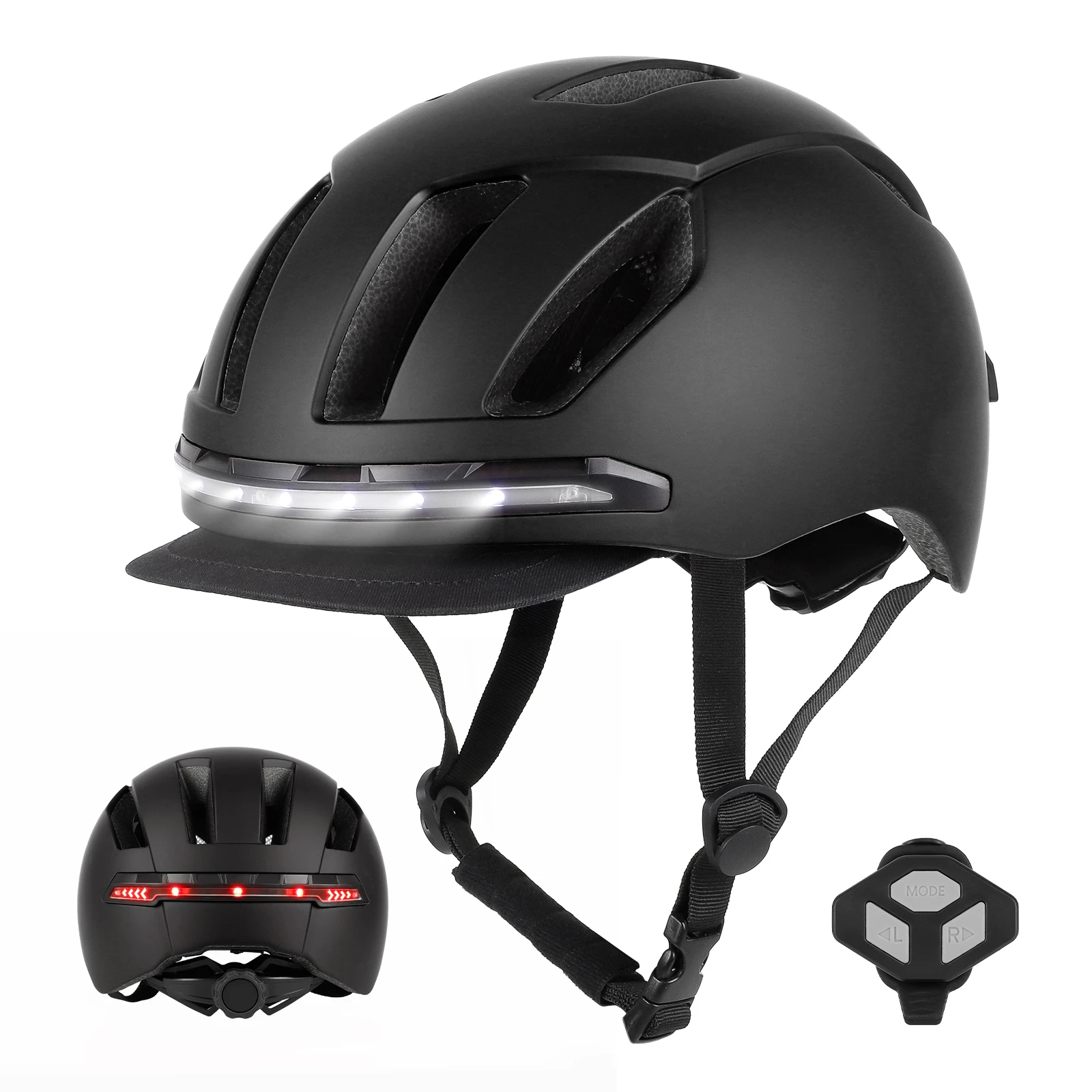 Smart Helmet with Wireless Handlebar Remote Control Gear