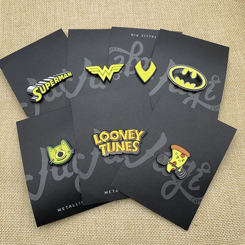 Promotional Metal Pin With Backing Card Packaged Custom Design Metal ...