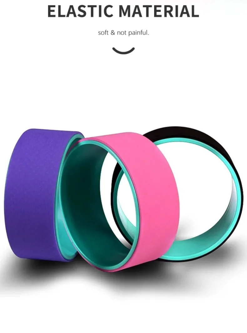 Yoga Wheel Set - Strongest & Most Comfortable Yoga Prop Wheel,3 Pack ...