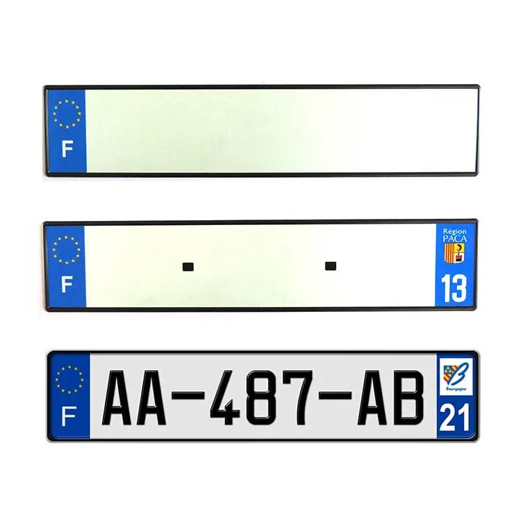 Alibaba.com: French Custom Reflective Aluminum Vehicle Number Plate: CE ...