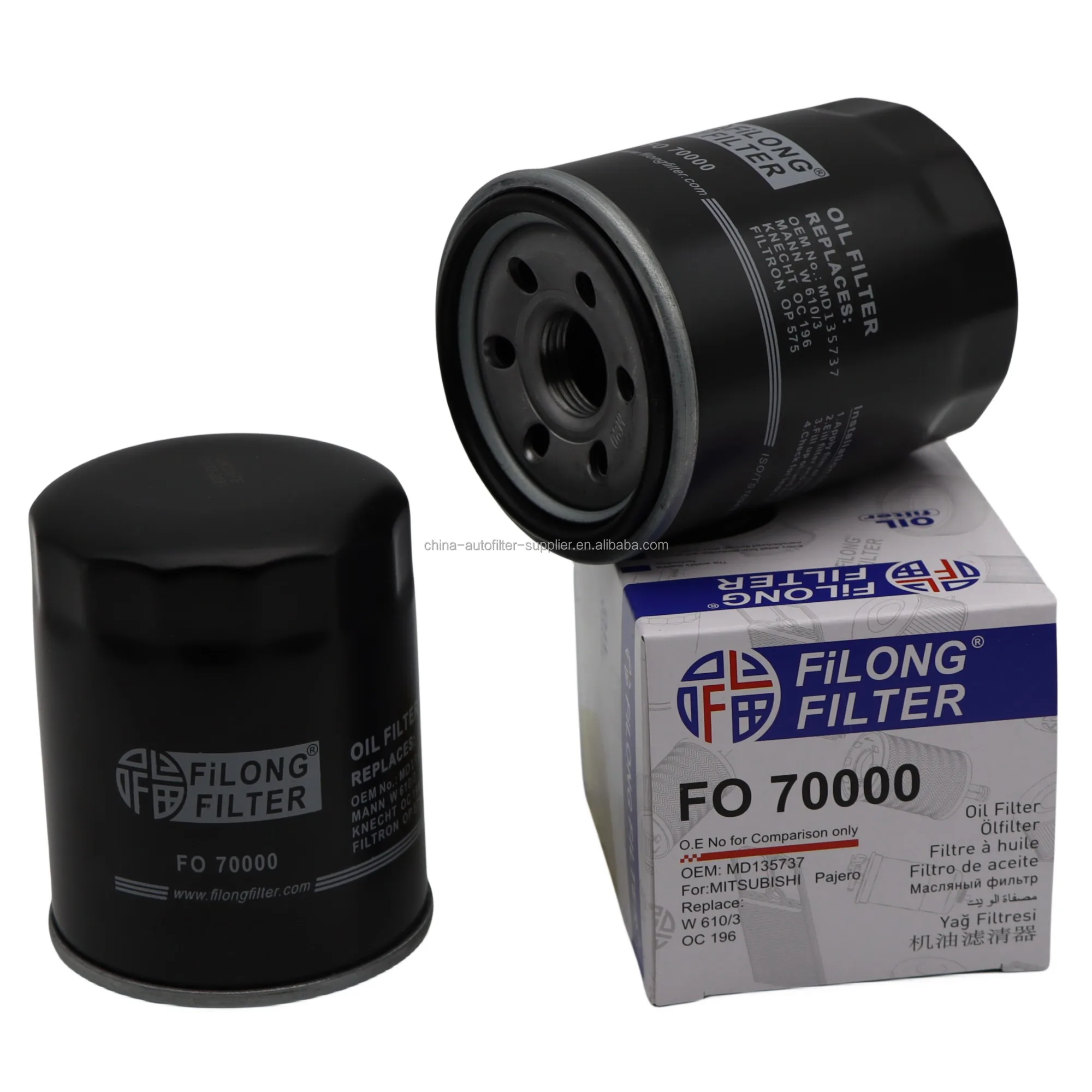 Filong Manufacturer High Quality Oil Filter Fo-70000 Md135737 649013 ...
