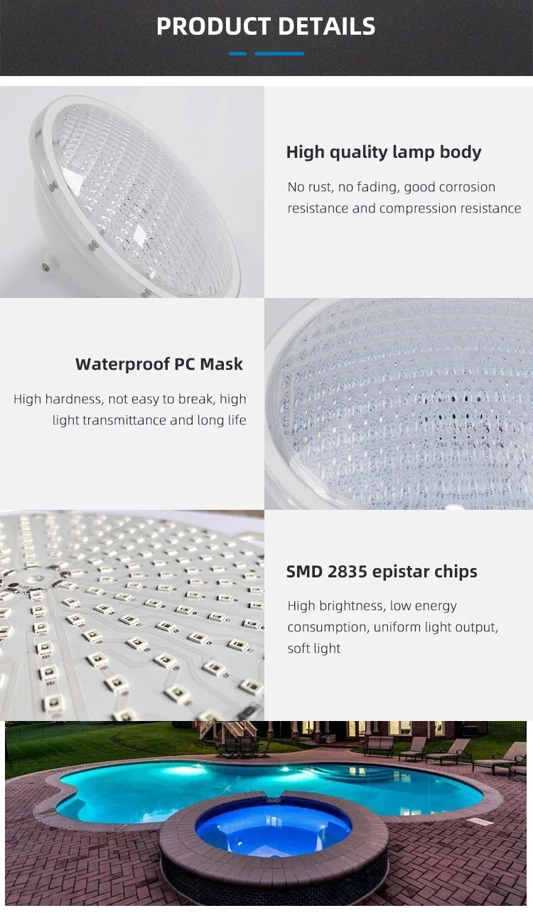 High Quality Swimming Pool Underwater Water Proof Thickened Glass Body ...