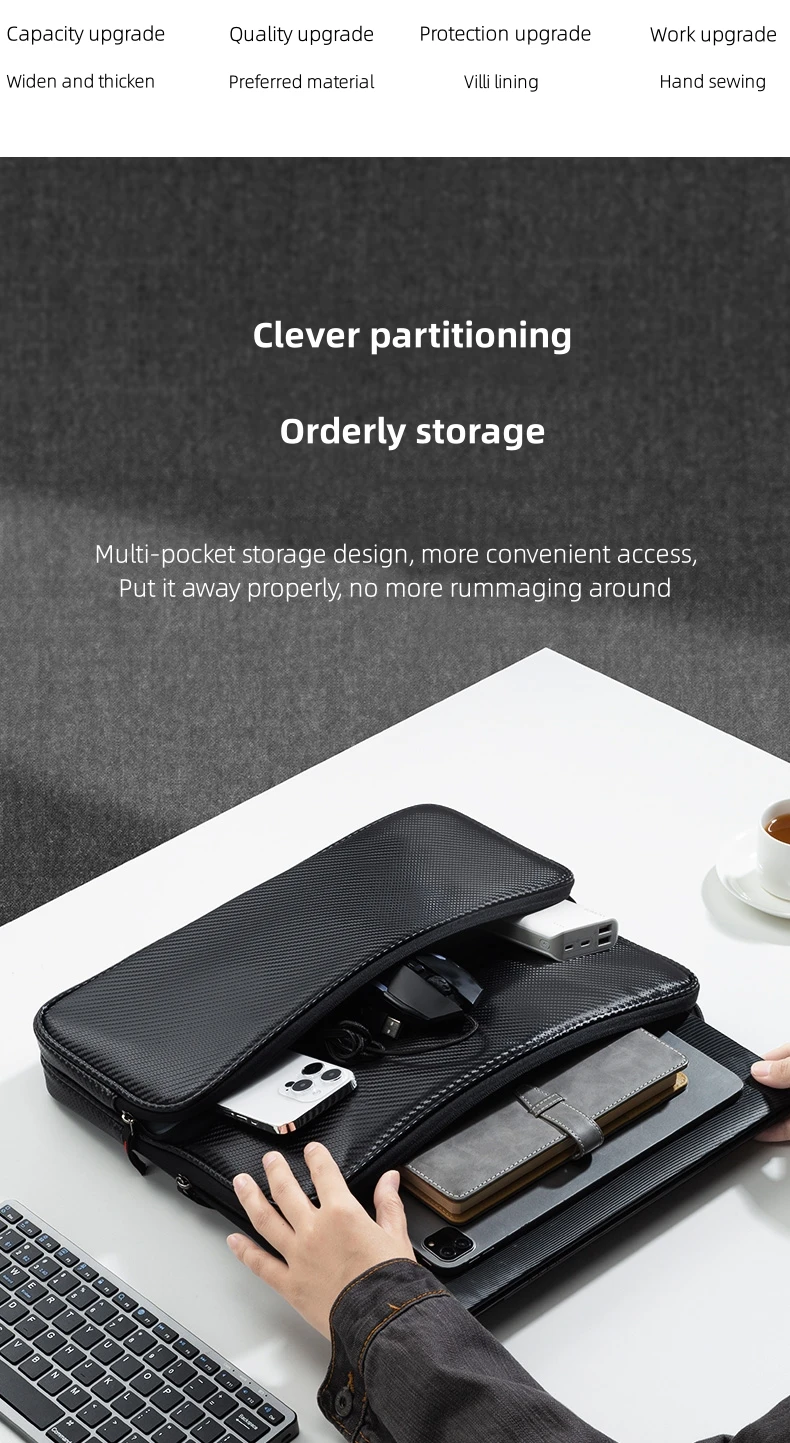 Large Capacity Waterproof Laptop Case 16 "business Sleeve - Buy ...