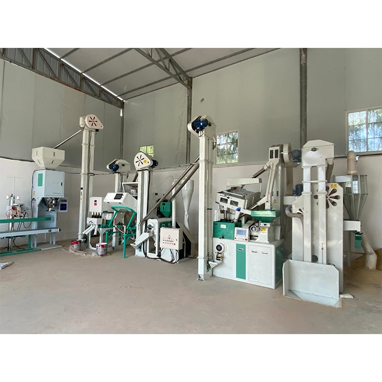 Commercial complete rice milling machine gasoline paddy rice whitening ...