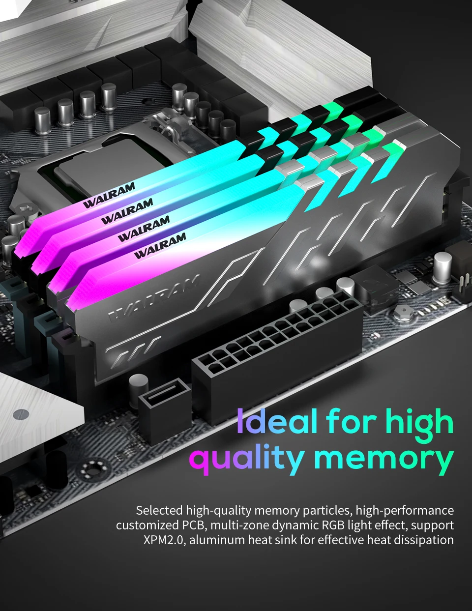 Walram RAM Memoria PC4 DDR4 16GB 3000MHz 3200MHz RGB UDIMM Desktop ...