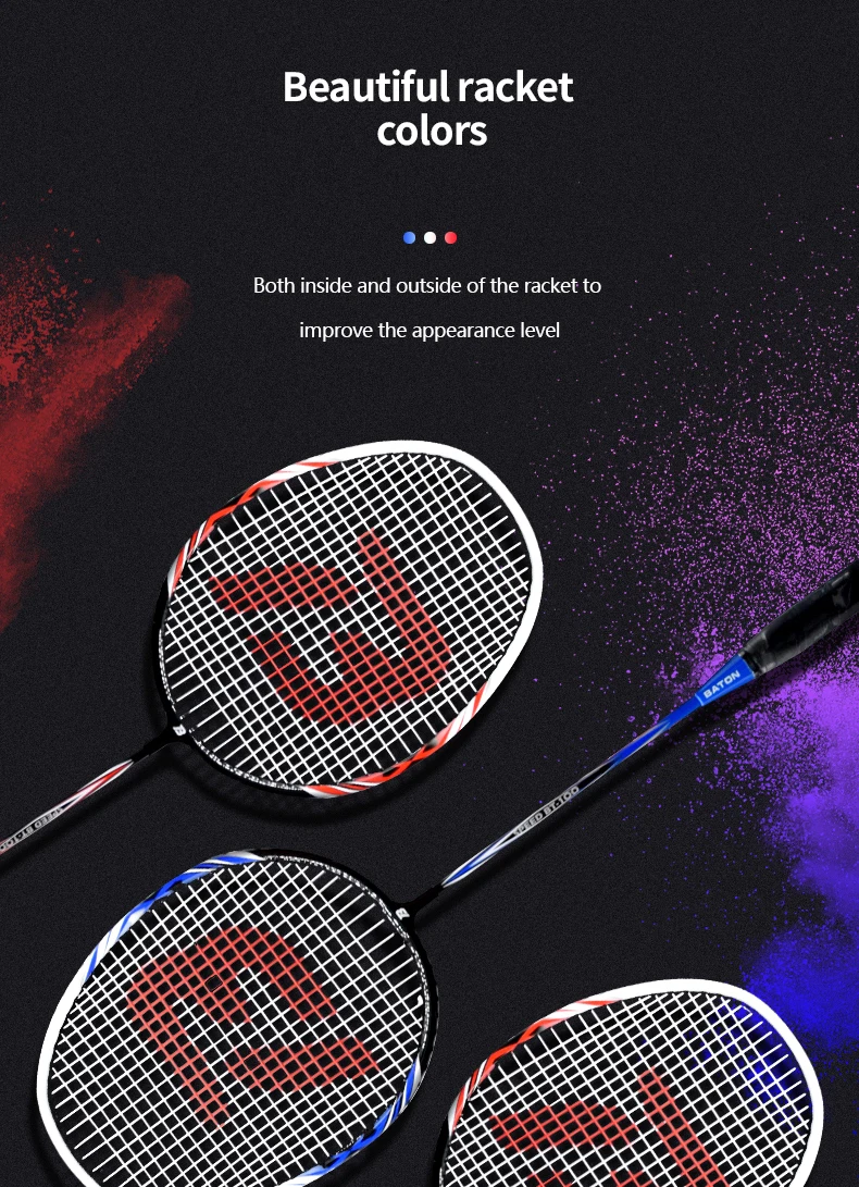 Badminton Racket With High Intension And Super Flexibility - Buy Top ...