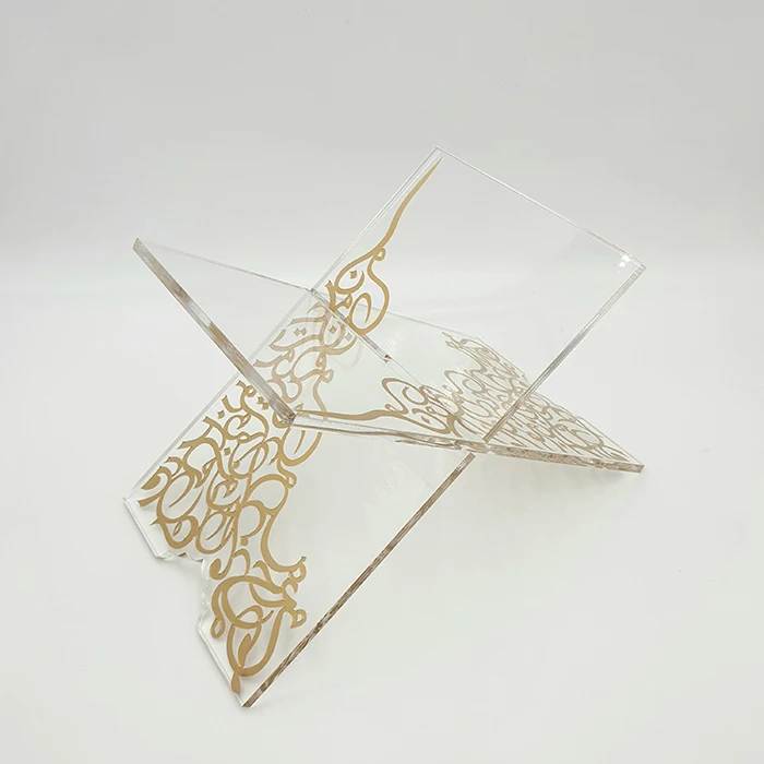 Custom Clear Acrylic Quran Stand - Professional Display