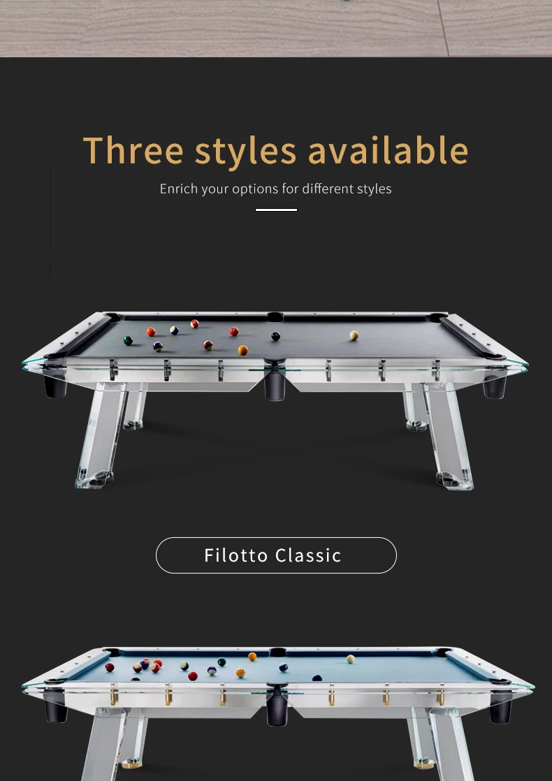 Customizable American Standard Black Eight Full Set Snooker Pool Table ...