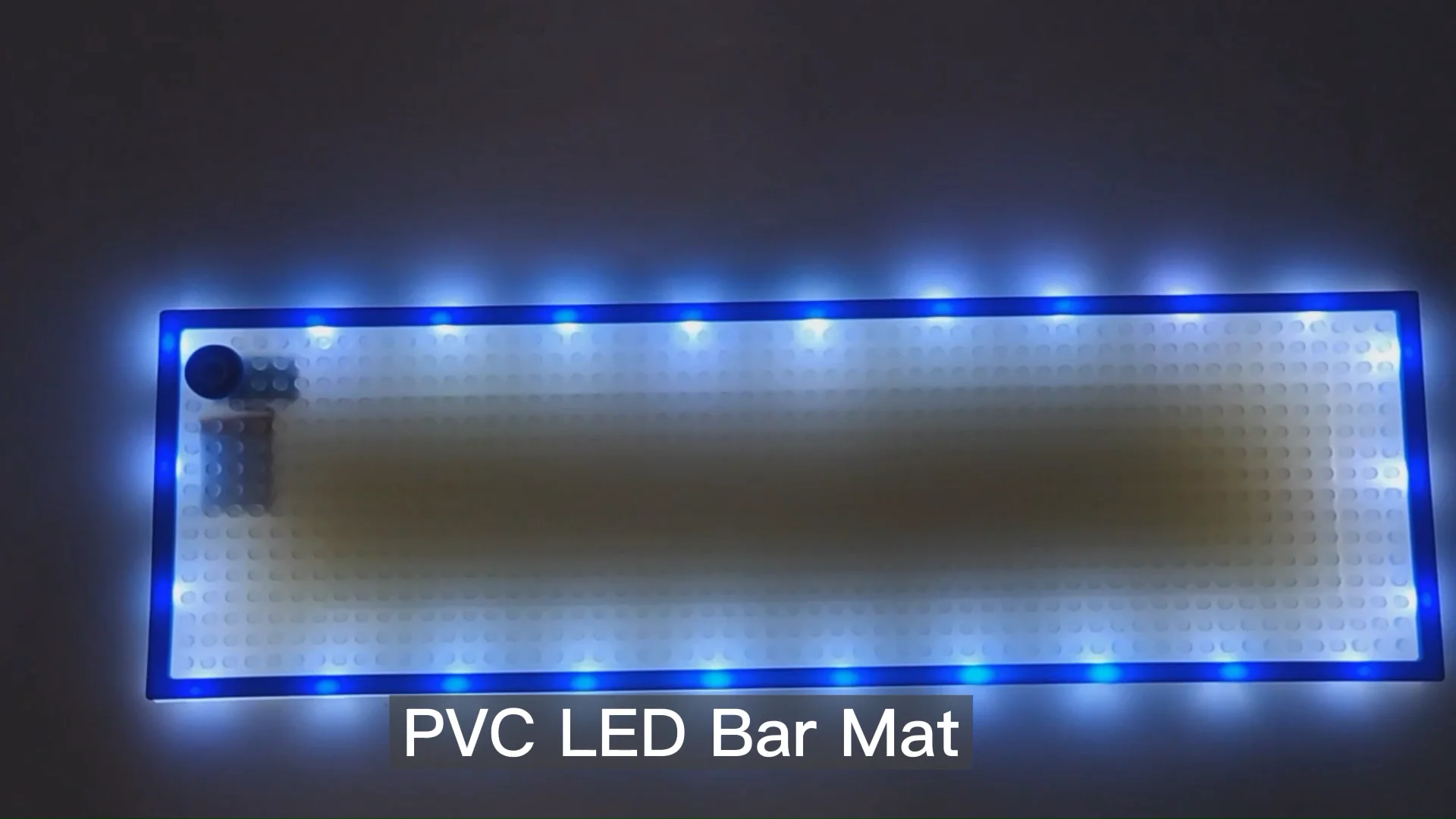 2023 Best Selling Custom Brand Logo Printing Beer Drink Led Bar Mat Led ...