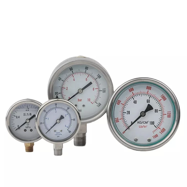 Stainless Steel Acetylene Manometer - High Pressure Gauges