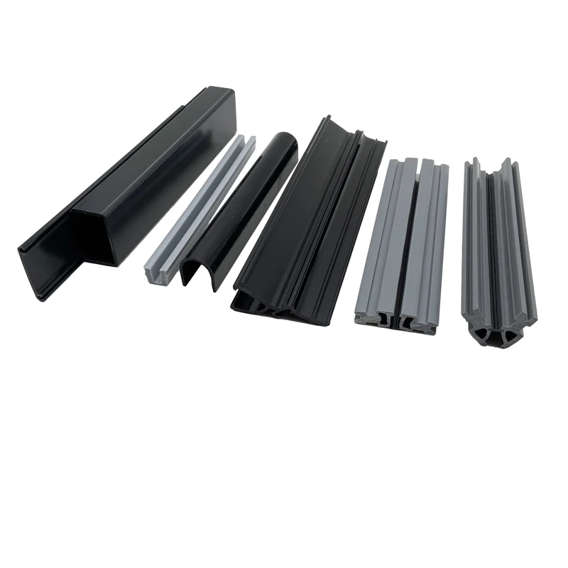 Extrusión flexible de PVC, perfil de plástico personalizado en forma de ...
