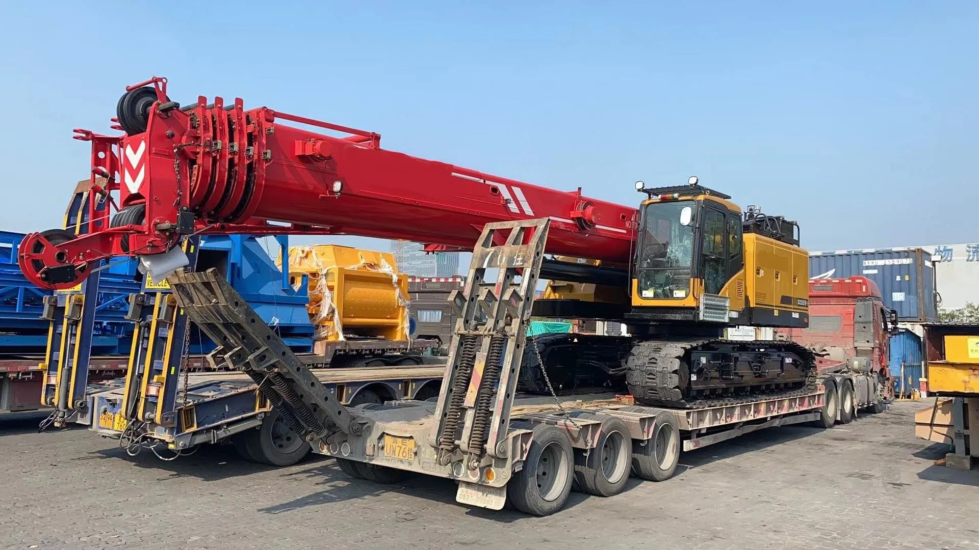 55 Ton Crawler Crane Scc550tb With Five-section Telescopic Main Boom ...