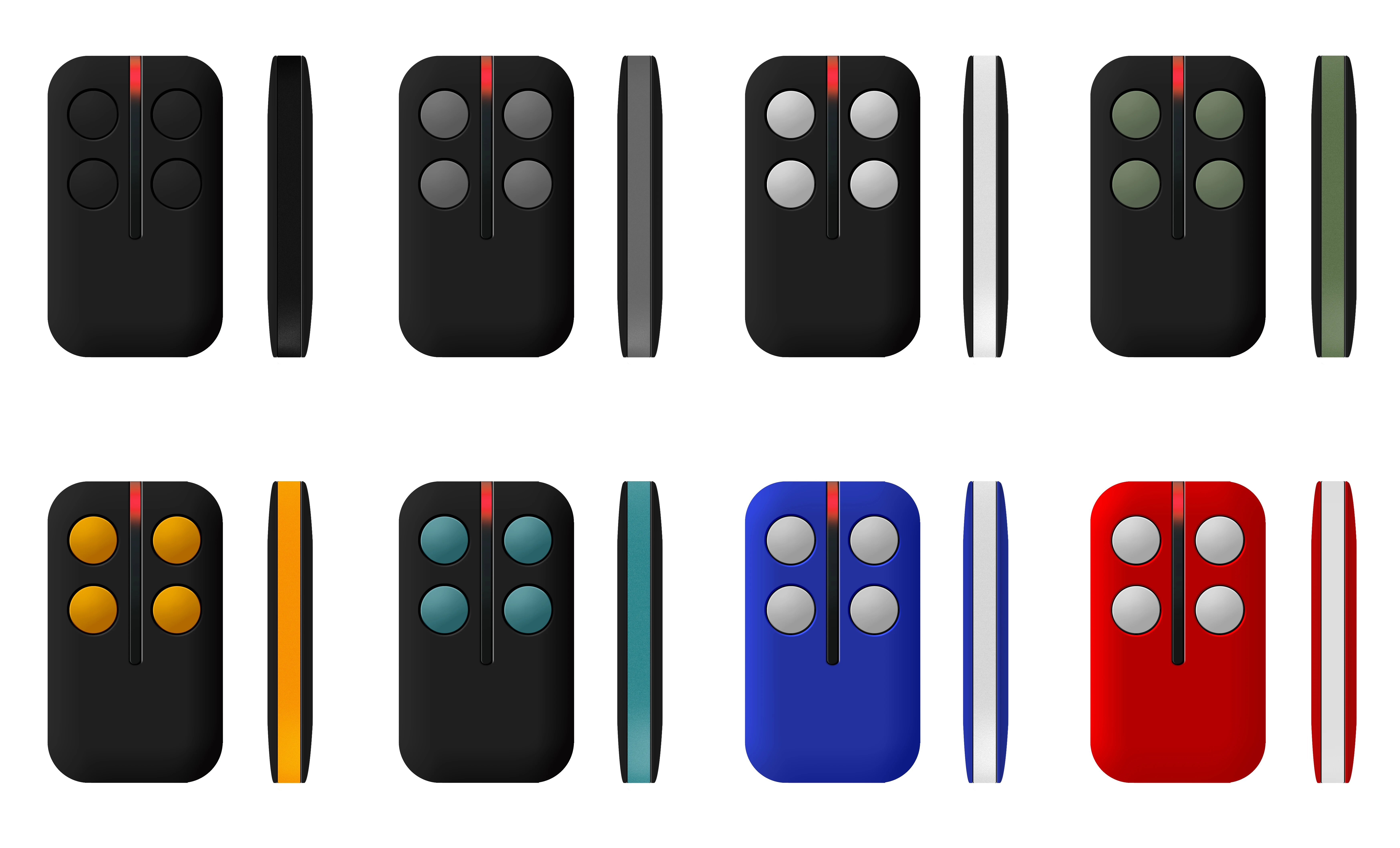 Universal Fixed&rolling Code Duplicate Garage Door Remote Control - Buy ...