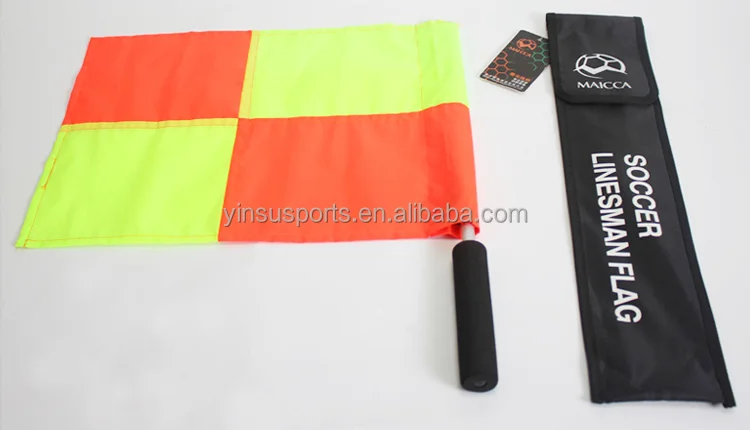 Football Linesman Flag Hand Signal Referee Flag Match Flag ABS/PVC ...