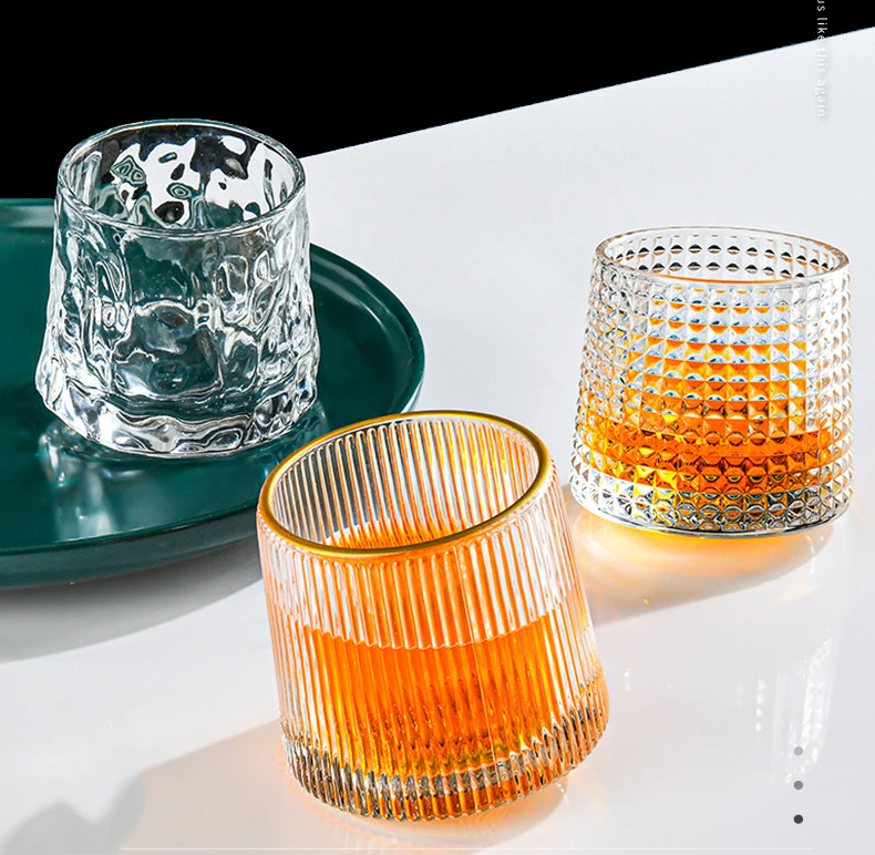 Swivel Glass Spinning Glass Bar Whisky Glass Gyro Western Wine Beer ...