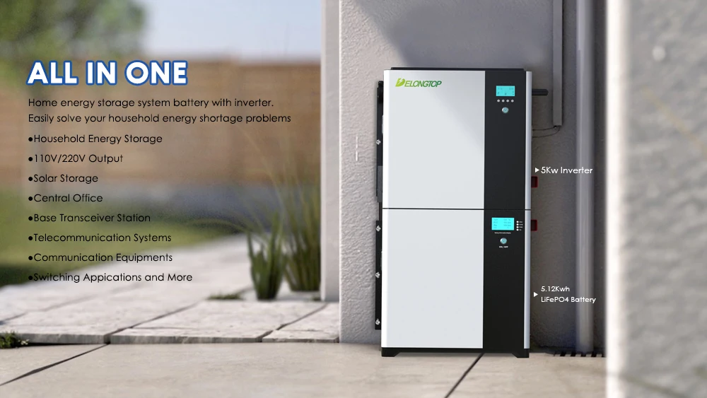 5kw All-in-One Inverter with 15kwh Battery Pack - DELONGTOP
