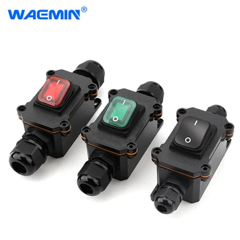 Outdoor Inline Cord Switch 25a/250vac Waterproof Inline Rocker Switch ...