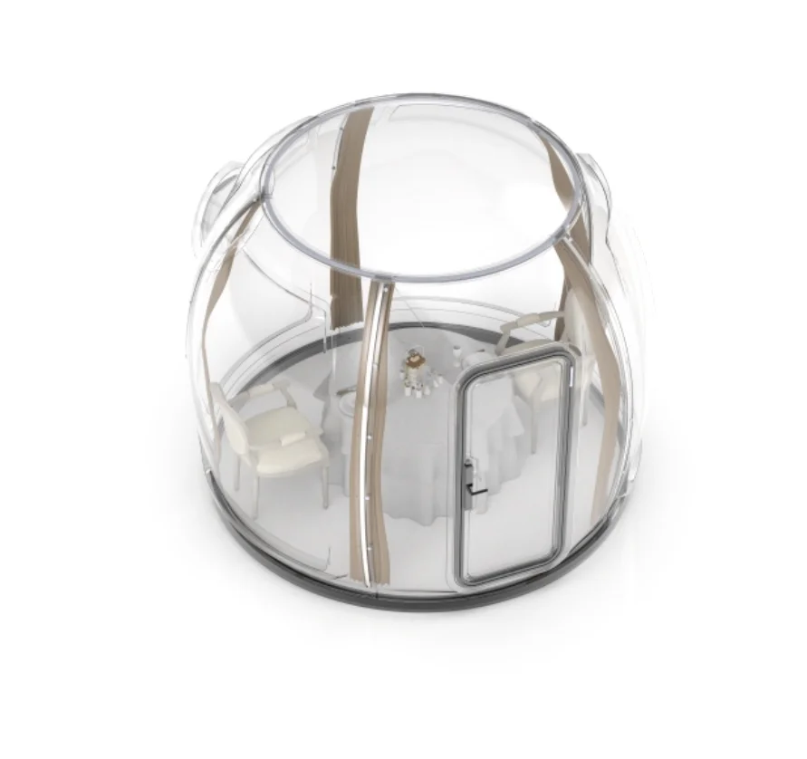Outdoor Restaurant Tent 2.7m Sphere Crystal Igloo Dome Tents For Dning ...