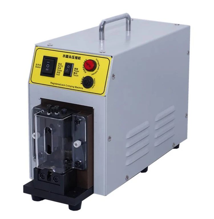 Semi-auto Patch Cord RJ45 Crimping Machine - Network Cable Making