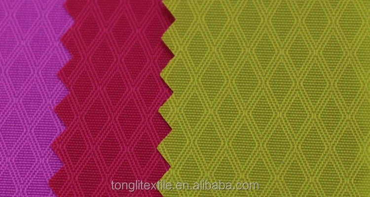 200 Denier PU Coated Nylon Ripstop Plaid Bag Fabric for Outdoor ...