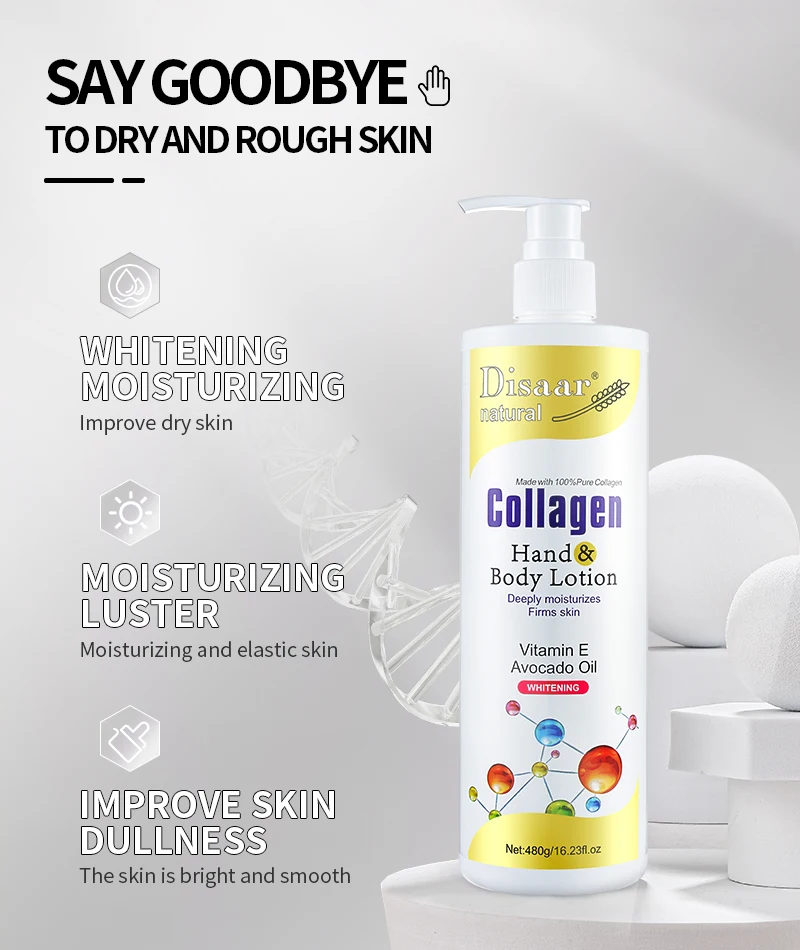 Disaar Beauty Collagen Body Lotion - Moisturizing Whitening