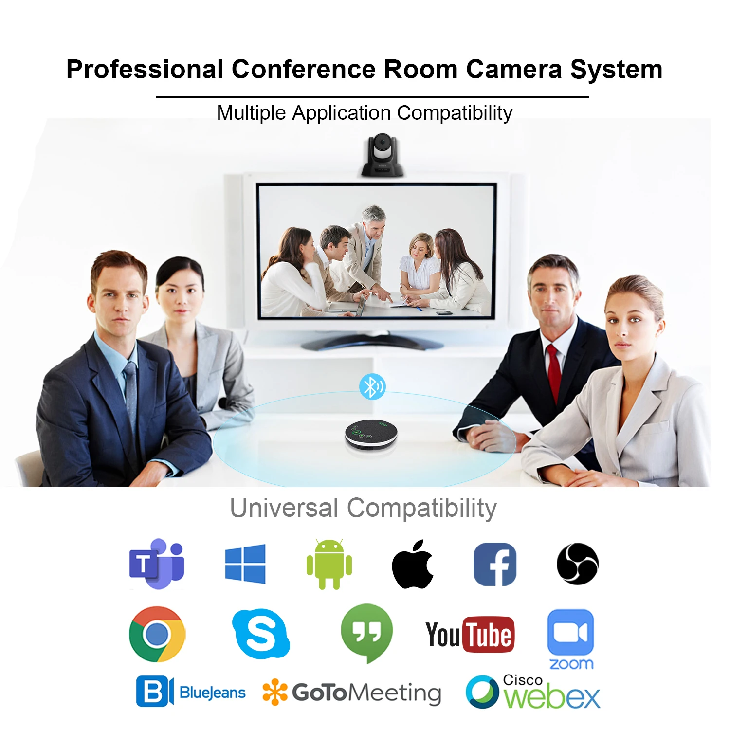 Professional Audiovisual Kits 1080P HD Ptz Conference Camera With BT ...