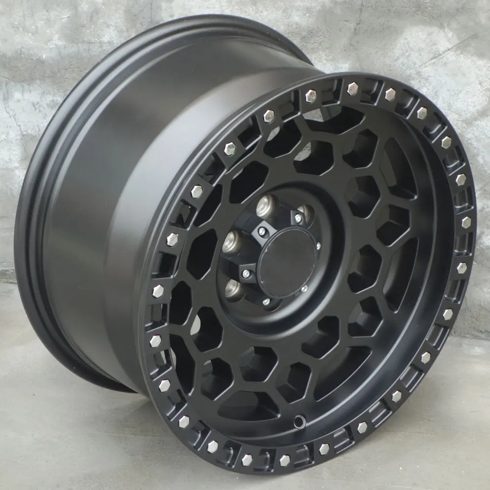 2024 Wheels 17" Wheels 5x150/127/139.7 Matte Black Electroplated Rivet ...