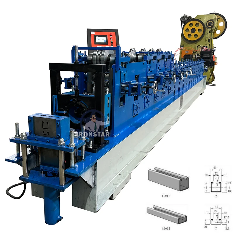 rail 41 Unistrut Channel Roll Forming Machine C Channel Making Machine ...