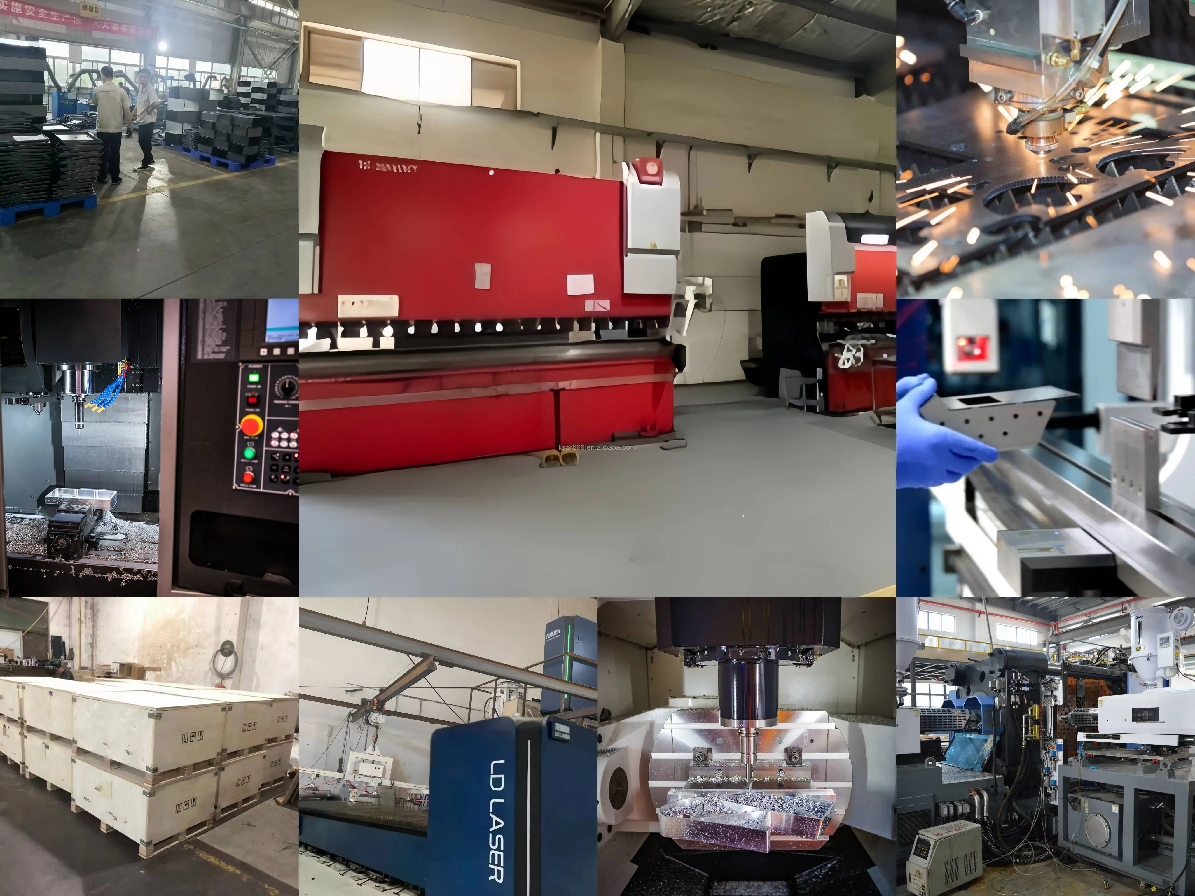 Sheet Metal Stamping Bending Fabrication Workshop Custom Aluminum Stainless Steel Products ...