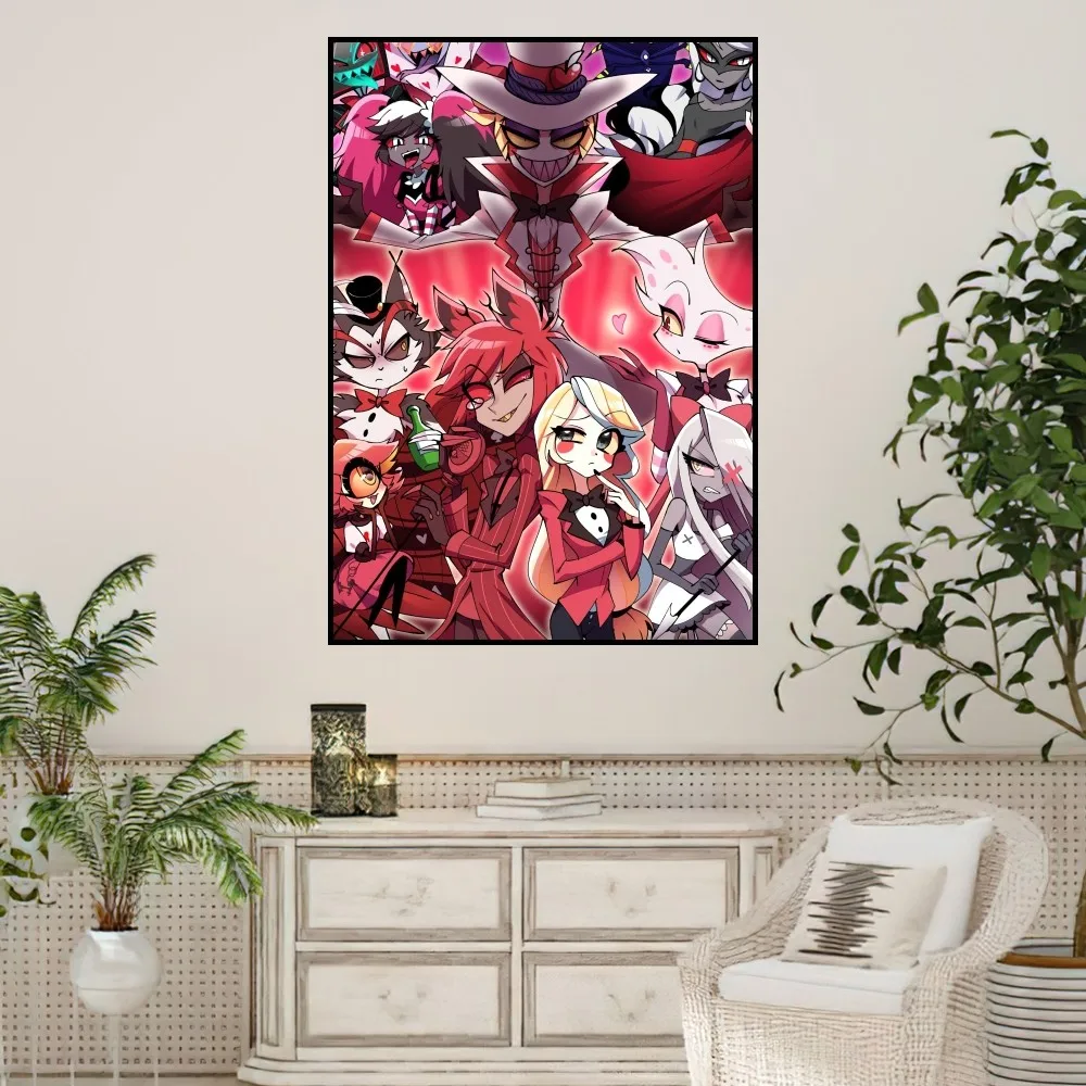 Cartoon H-Hazbin H-Hotel anime poster Prints Wall Sticker Painting ...