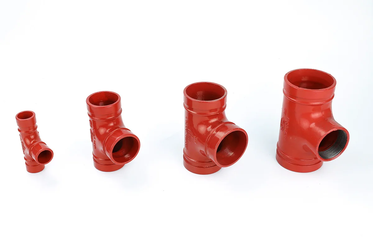 4" Fire Fighting Equal Tee Pipe Fittings Casting Pipe Fittings Ductile ...
