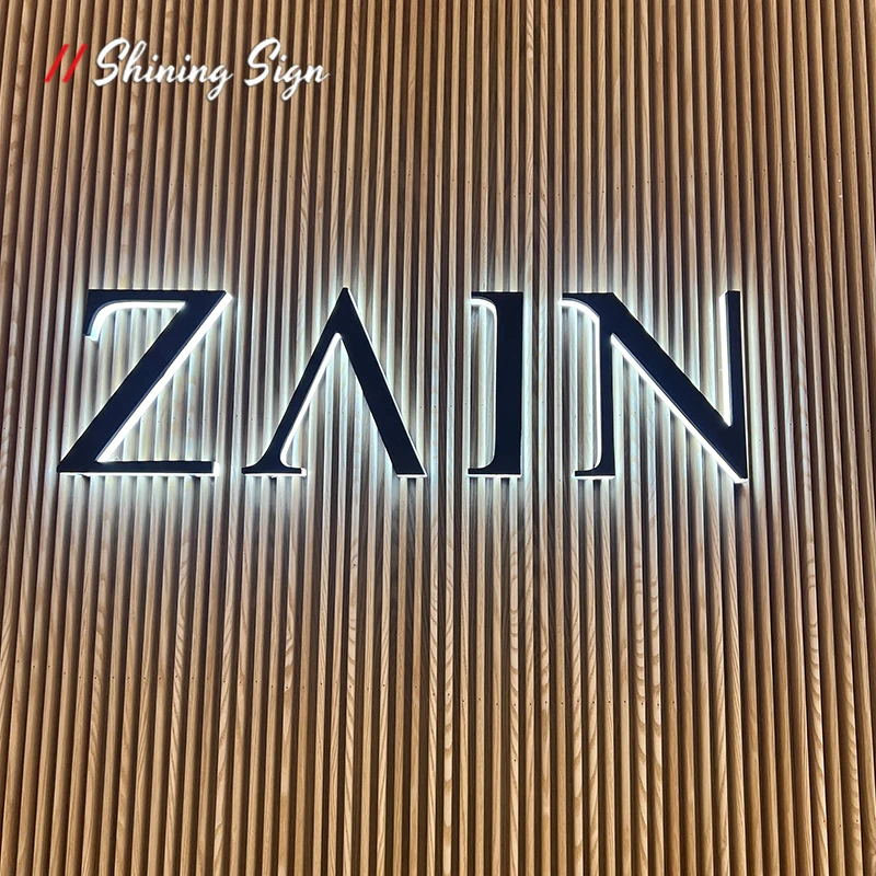 Shining Sign Customization Led Display Signage Stainless Steel Panting ...