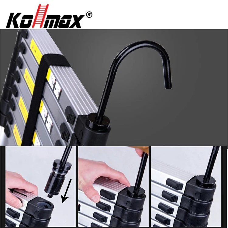 Warehouse Aluminum Telescopic Extension Folding Ladder With En131 Ce ...