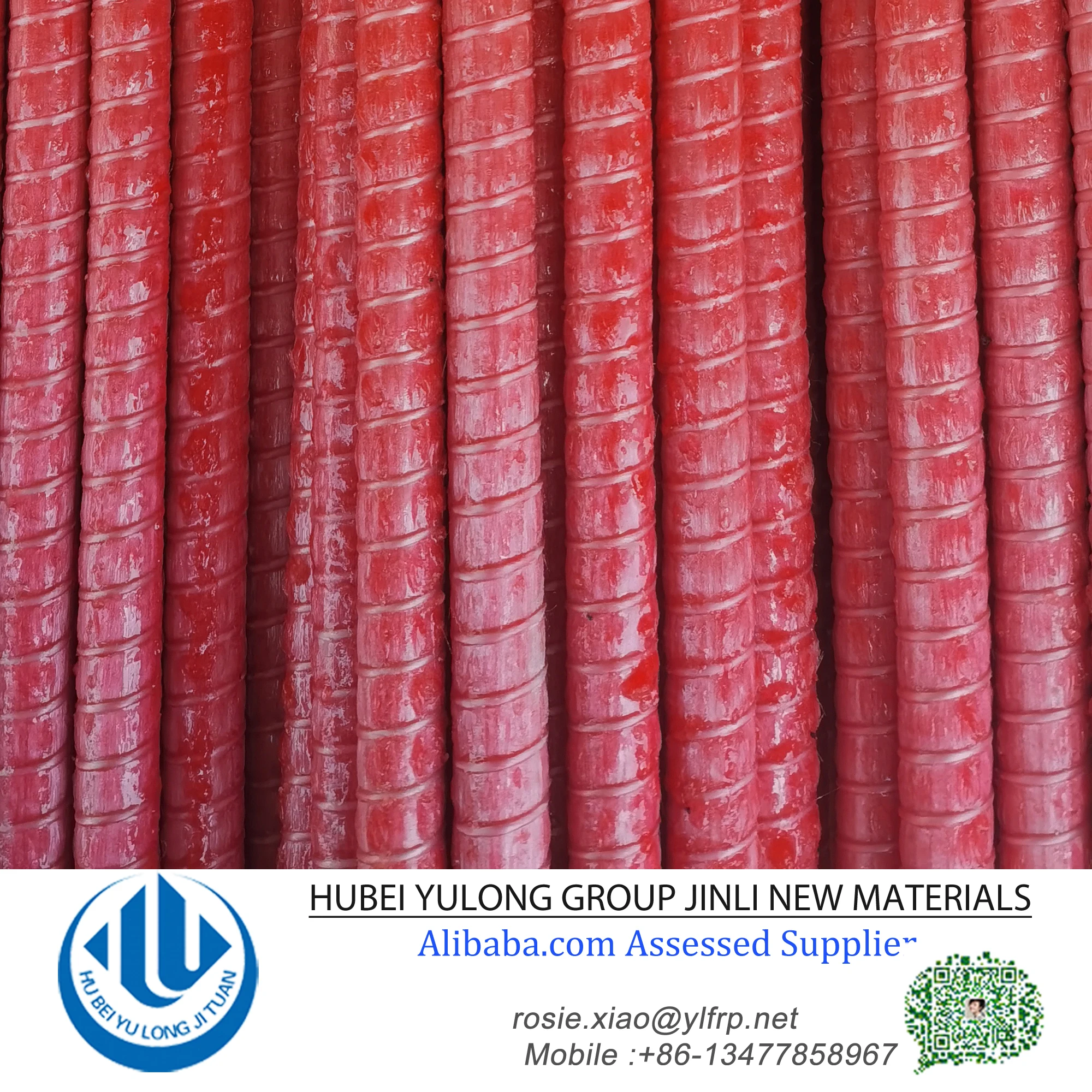 High Tensile Strength Basalt Fiber Rebar Lightweight No Rust GFRP Bar ...