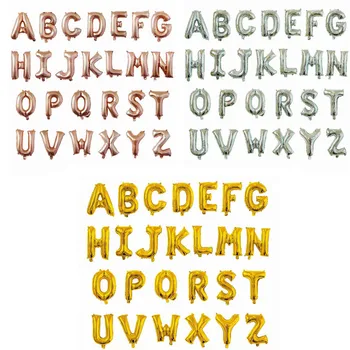 16 Inch Letter A To Z Alphabet Foil Balloons Letter Birthday Party ...