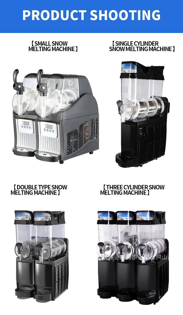 Commercial Double Nozzles Slush Machine/ Snow Melting Machine/frozen ...