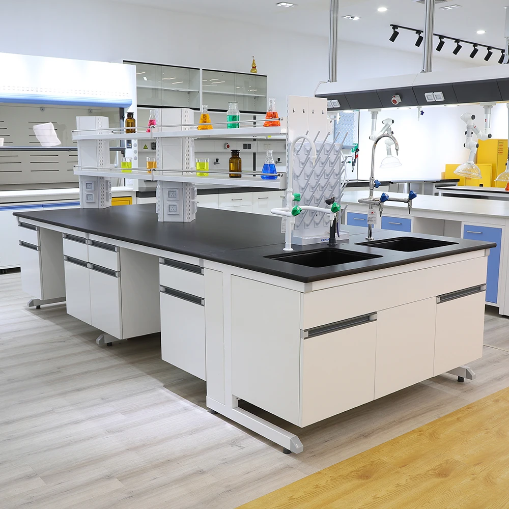 Customized Laboratory Lab Furniture Vent Fume Hood School Table Bench ...