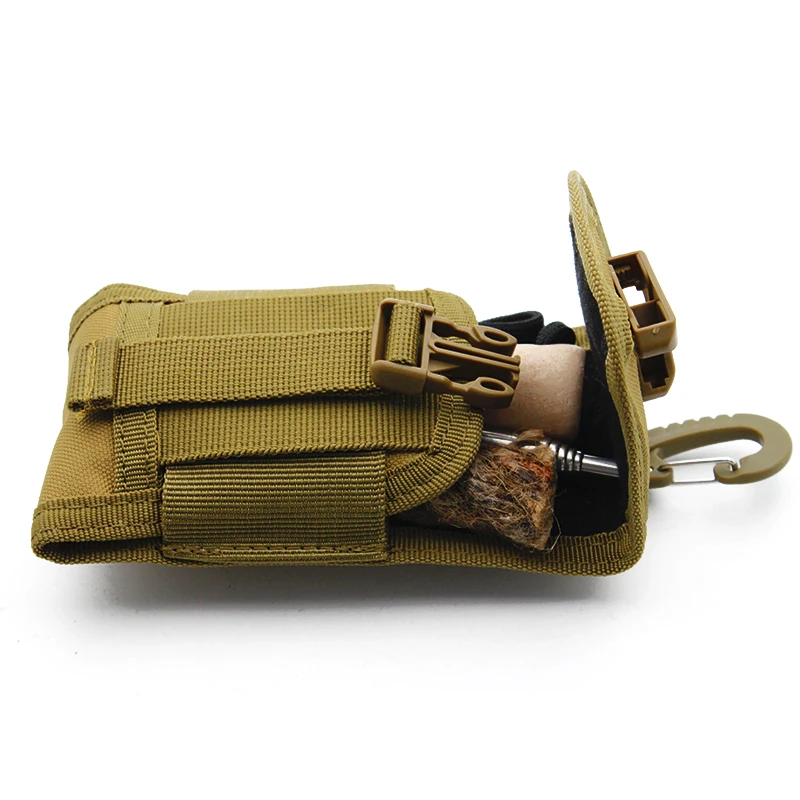 Outdoor Emergency Fire Kit Waterproof Fire Starting Pouch With Wooden ...