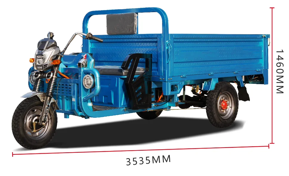 3-wheel Electric Dumper Tricycle For Adults 60v 1500w Cargo Tricycles ...