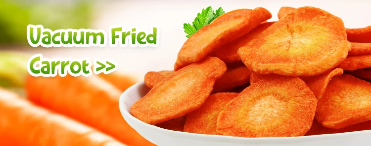 Low Temperature Vacuum Fried Vf Green Vegetables Dried Carrot Slices ...