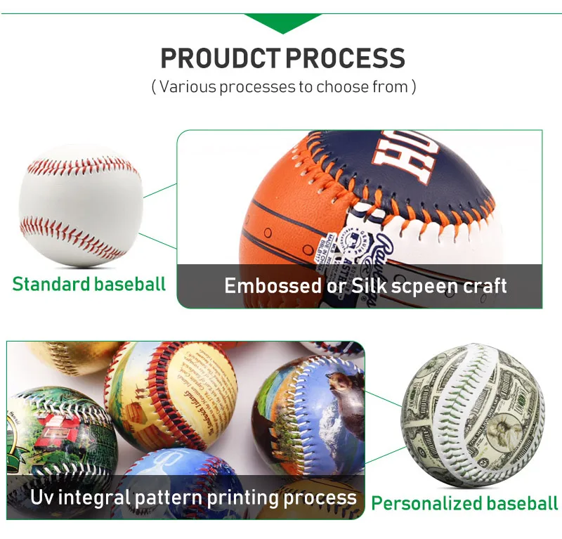 Best Selling Quality Cowhide Leather Softball Custom Colorful 9in ...