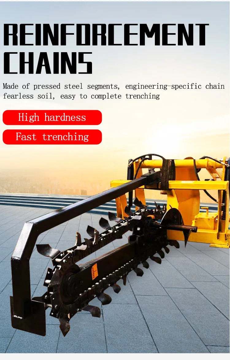 The Rotary Trencher Chain Trenching Machine Equipped With Trenching ...