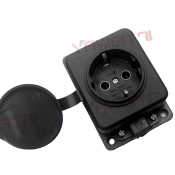 European Waterproof Socket Ip54 1 Gang Schuko Extension Socket With ...