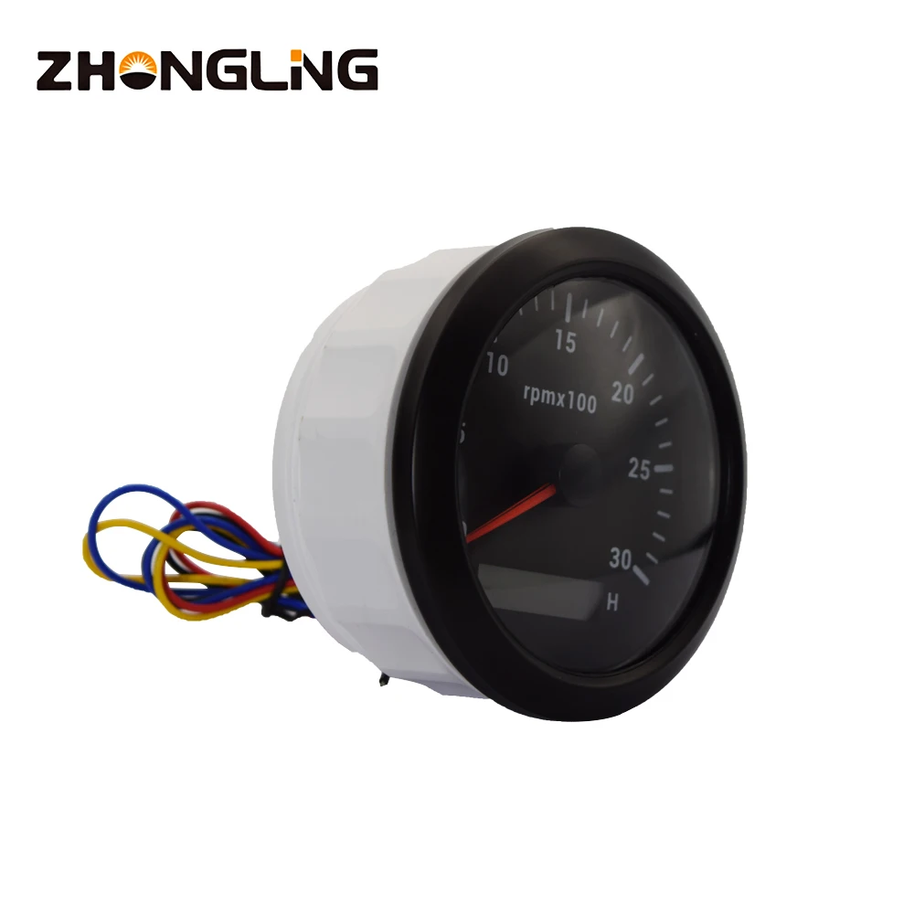 RPM Gauge 12V 24V VDO Tachometer 98mm - Fuel Level & Oil Pressure